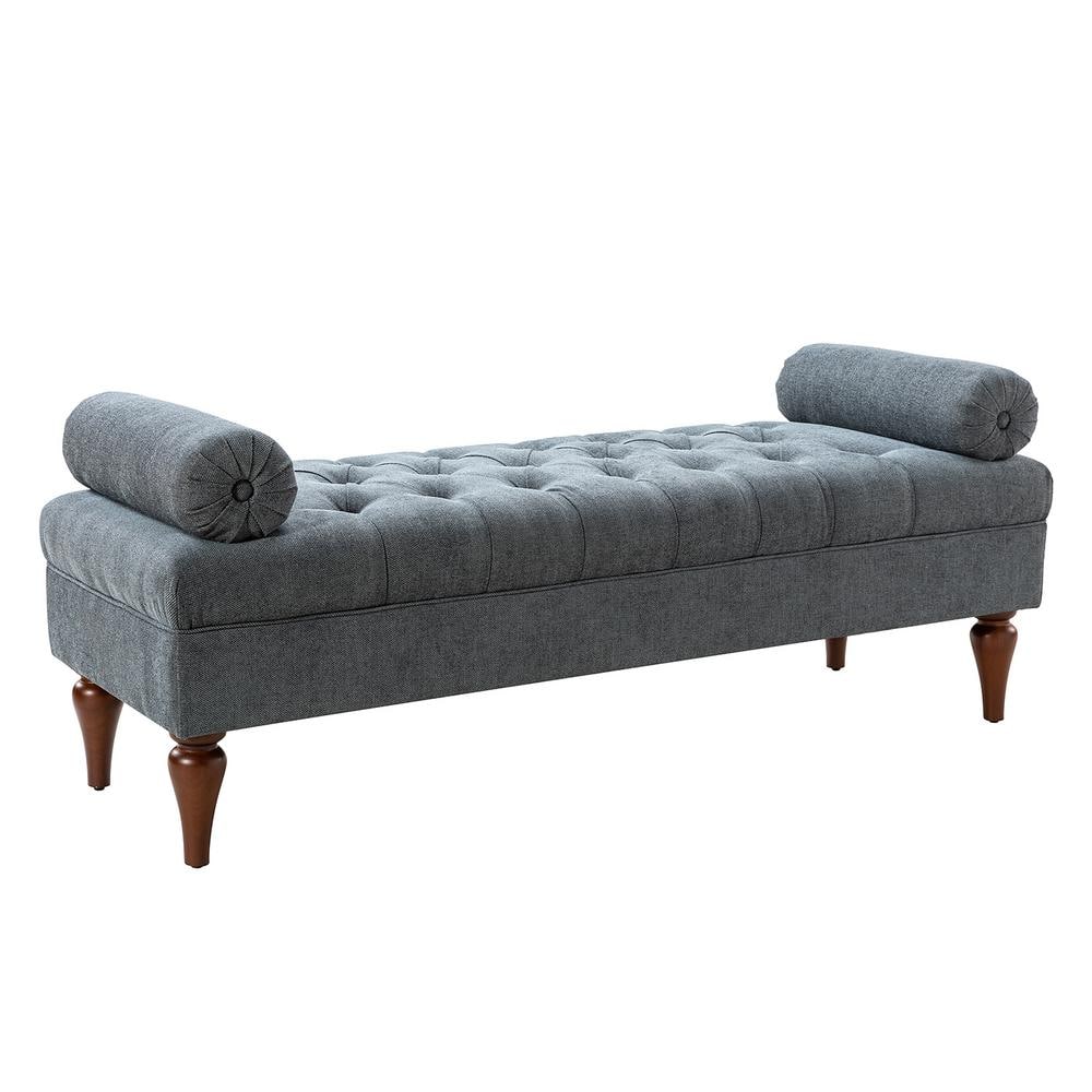 JAYDEN CREATION Heather Traditional Charcoal Upholstered Tufted Design ...