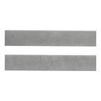 MSI Nyon Gray Bullnose 3 in. x 24 in. Glossy Porcelain Wall Tile (20 ...