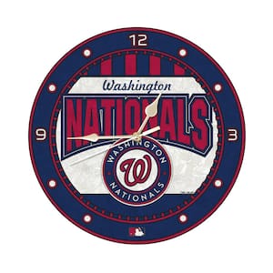 The Memory Company MLB 12 in. Cubs Art Glass Clock MLB-CCU-274 - The ...