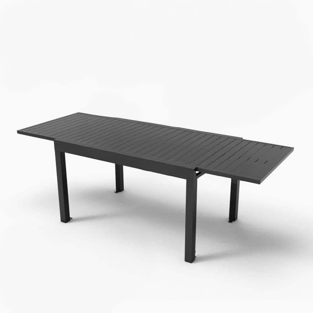 ECOCHIC SPACES INC Aluminum Expandable Patio Dining Table-Adjustable 35 ...