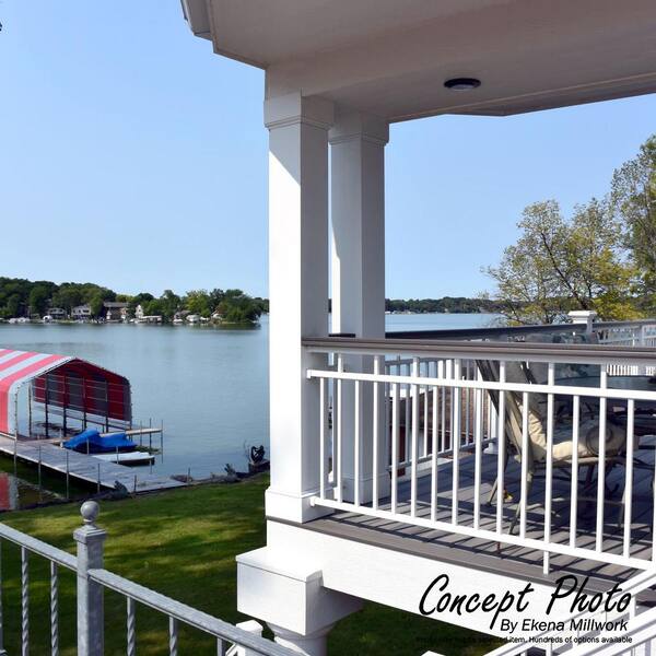 Afco 9' x 7-1/2" Endura-Aluminum Column, Square Shaft (Load-Bearing ...