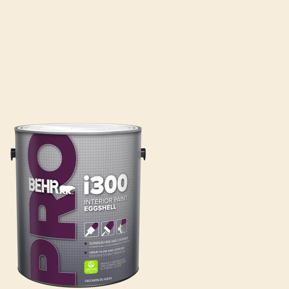 BEHR PRO 1 gal. #W-D-300 Eggshell Cream Eggshell Interior Paint PR33001 ...