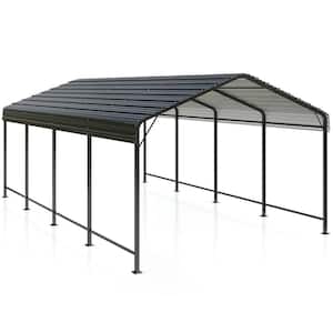 AirWire 12 ft. W x 20 ft. D Polar Aurora Heavy-Duty Galvanized Metal ...
