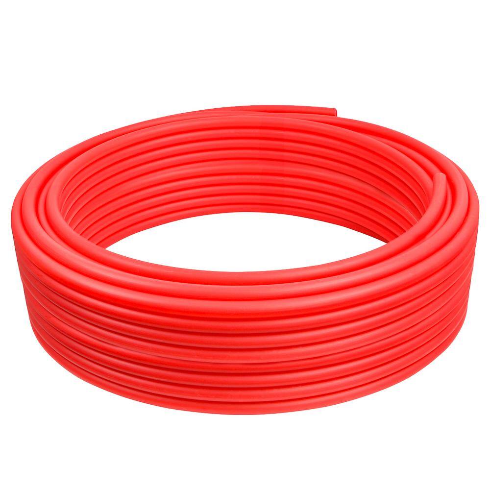 PLUMBFLEX 3/4 in. x 500 ft. PEX Tubing Potable Water Pipe in Red ...