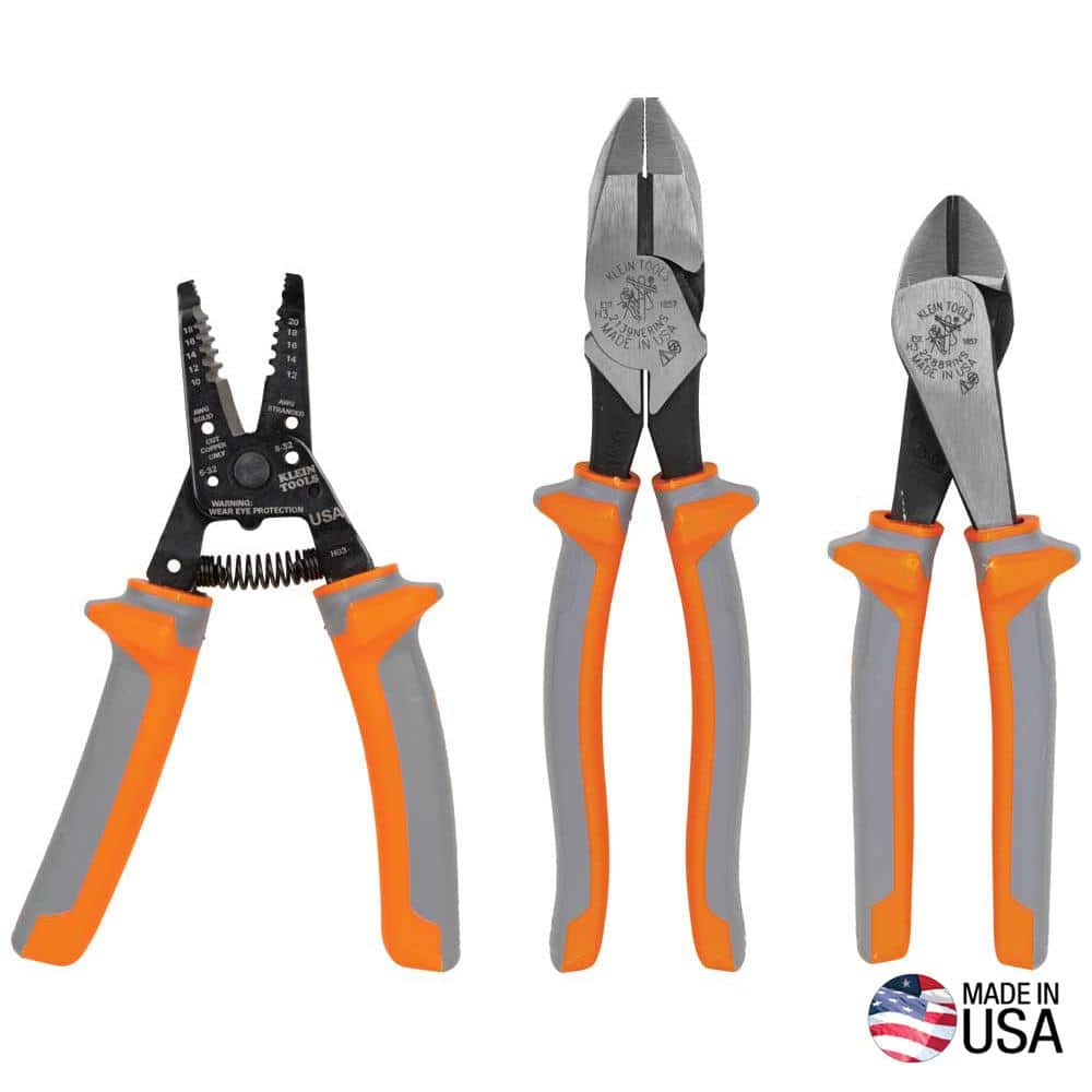 Klein Tools 1000-Volt Insulated Tool Set (3-Piece) 9416R - The Home Depot