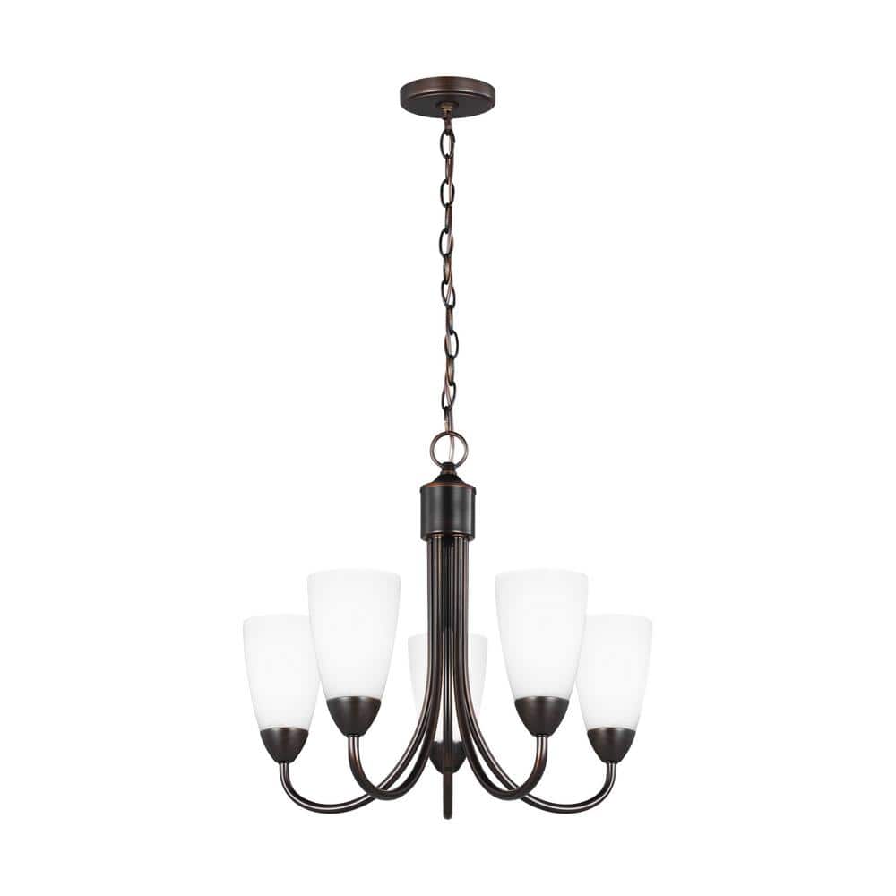Generation Lighting Seville 5-Light Burnt Sienna Transitional Modern ...