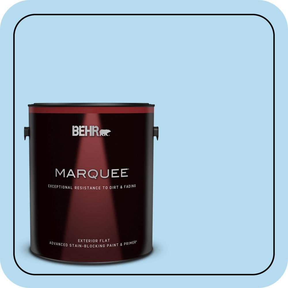 BEHR MARQUEE 1 gal. #P500-2 Seashore Dreams Flat Exterior Paint ...