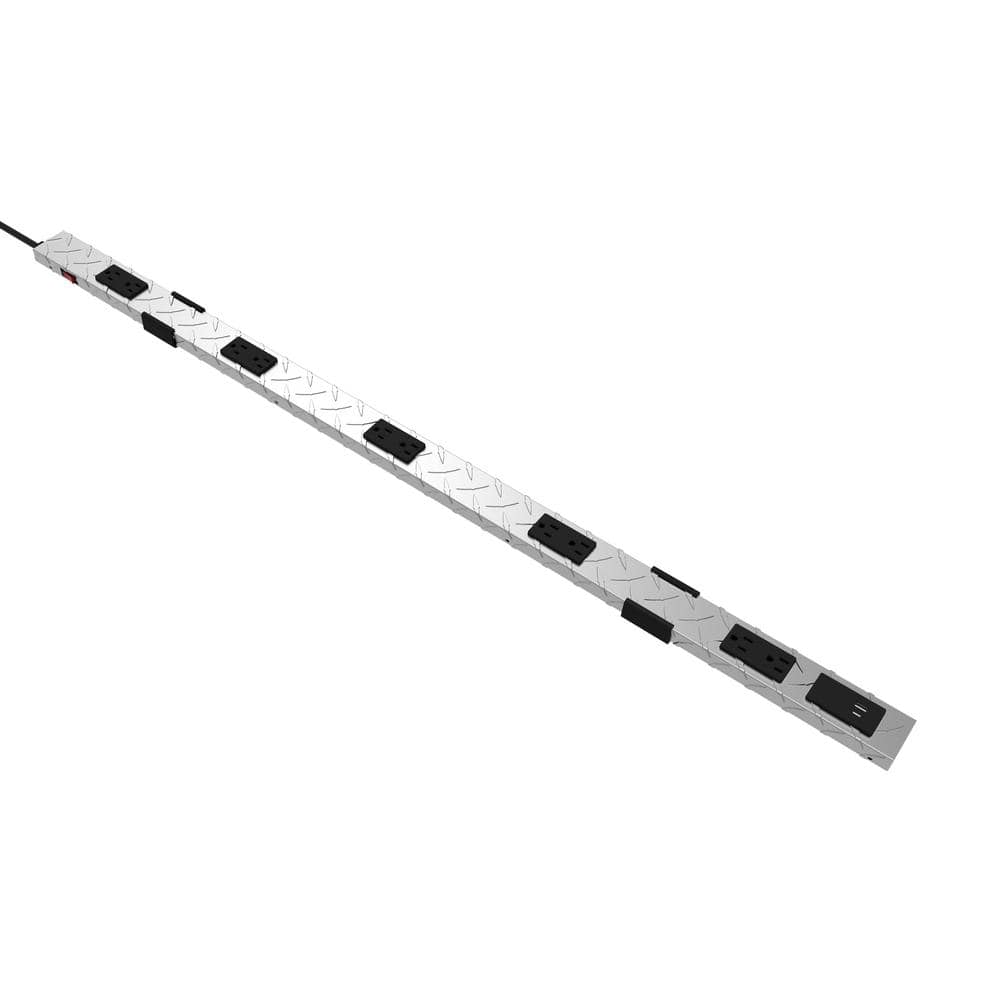 Commercial Electric 6 ft. 10-Outlet Heavy-Duty 48 inch Power Strip with ...
