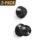 Premier Lock Black Entry Door Knob Combo Lock Set with Deadbolt and ...