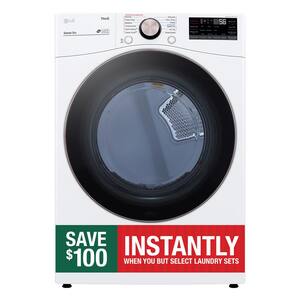 GE 7.8 cu.ft. Smart Front Load Gas Dryer in White with Steam and ...