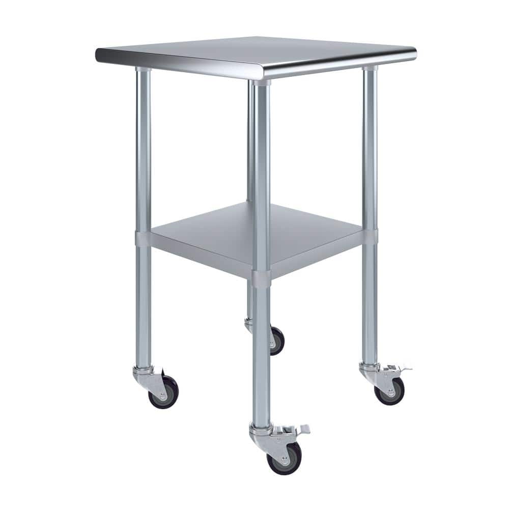 Metal work table with wheels store