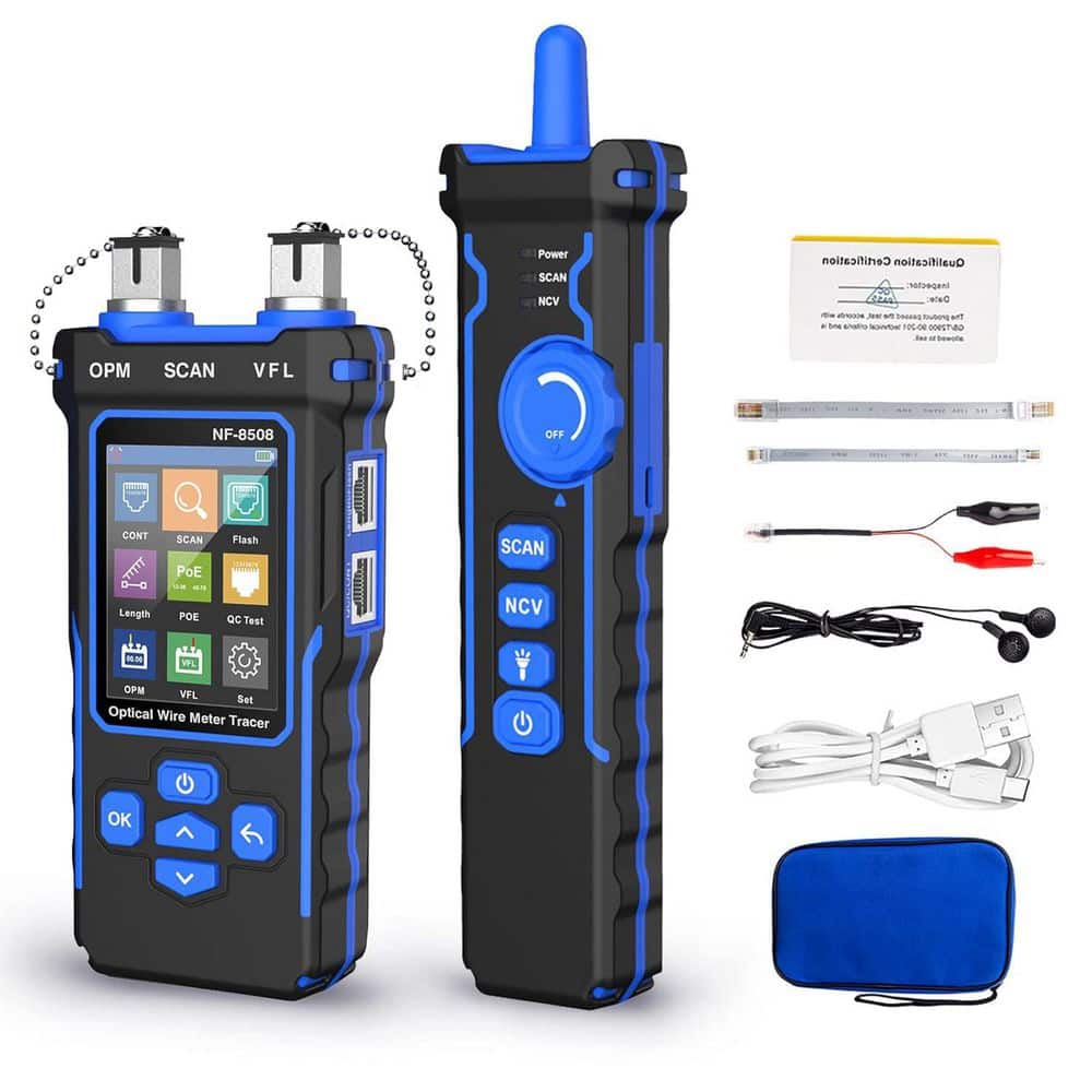 Lukyamzn Network Cable Tester with Optical Power Meter, RJ45 Ethernet ...