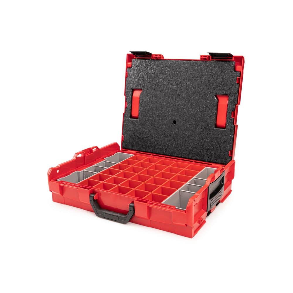 TEKTON Shallow Stacking Tool Box (L-BOXX 1) with 32-Piece Organizer Bin ...