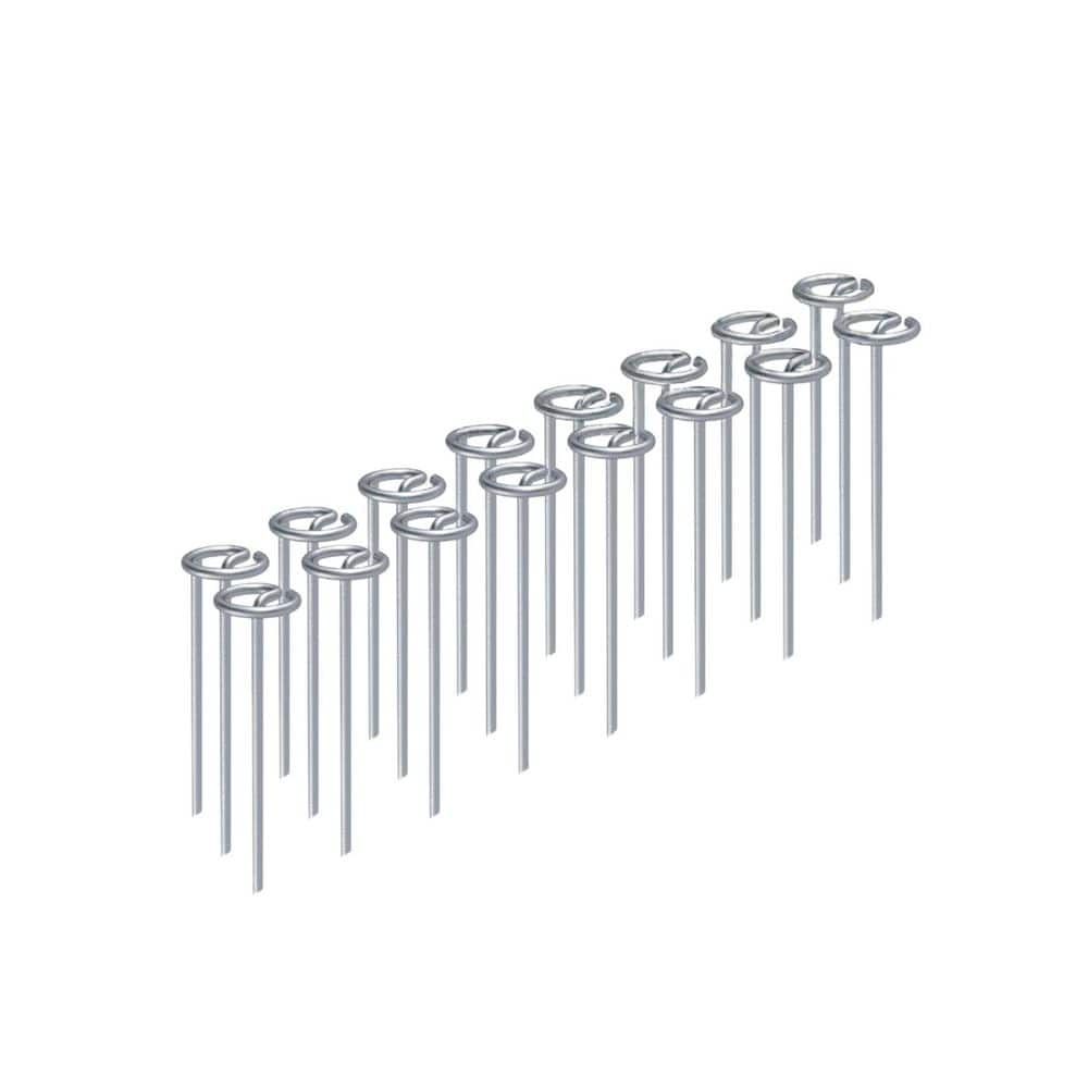 OGETFUUR 6 in. Thickened Galvanized Landscape Fabric Stakes, Not Easy ...