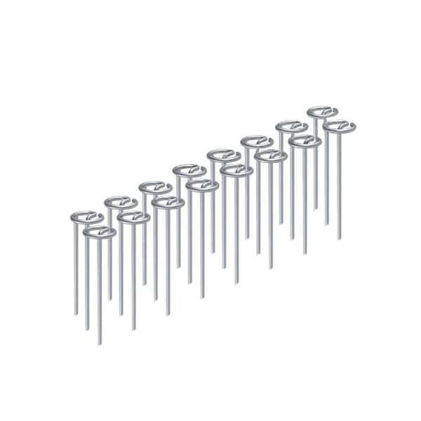 OGETFUUR 6 in. Thickened Galvanized Landscape Fabric Stakes, Not Easy ...