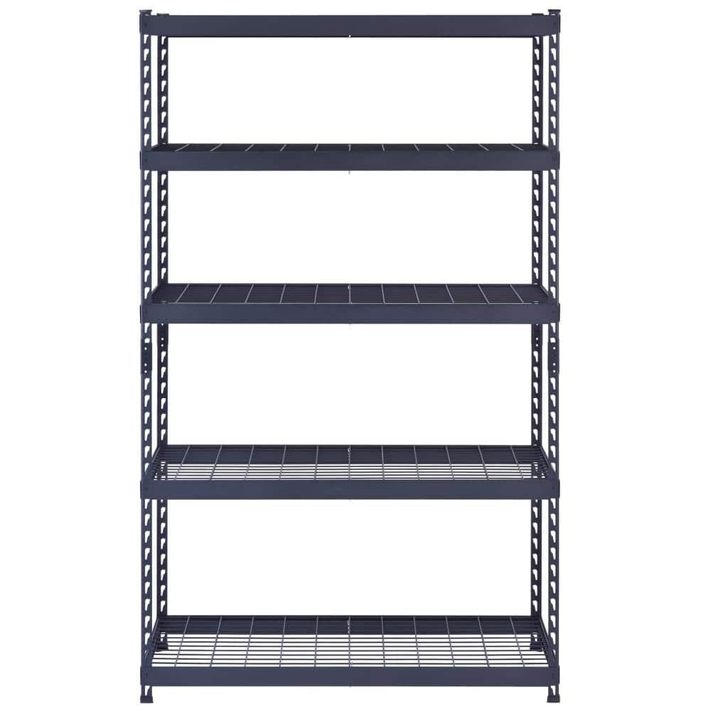 Husky 5-Shelf Metal Heavy-Duty Adjustable Garage Storage Shelving Unit ...