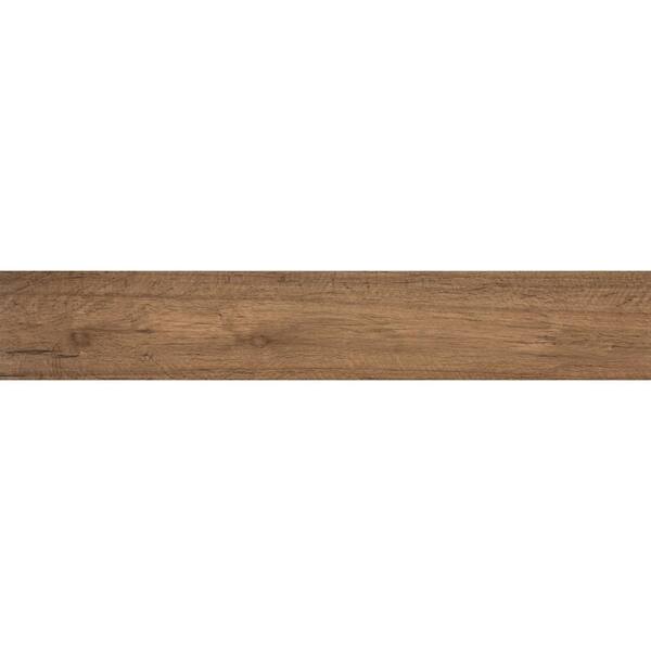 ELIANE Atlantica Canela Brown AC 8 in. x 48 in. Glazed Porcelain Floor ...