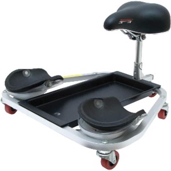 MARSHALLTOWN Racatac Kneeling/Sitting Creeper 2 in. Casters Gray Soft ...