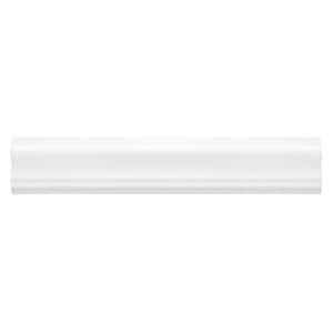 Jeffrey Court Allegro White 2 in. x 12 in. Gloss Ceramic Crown Wall ...
