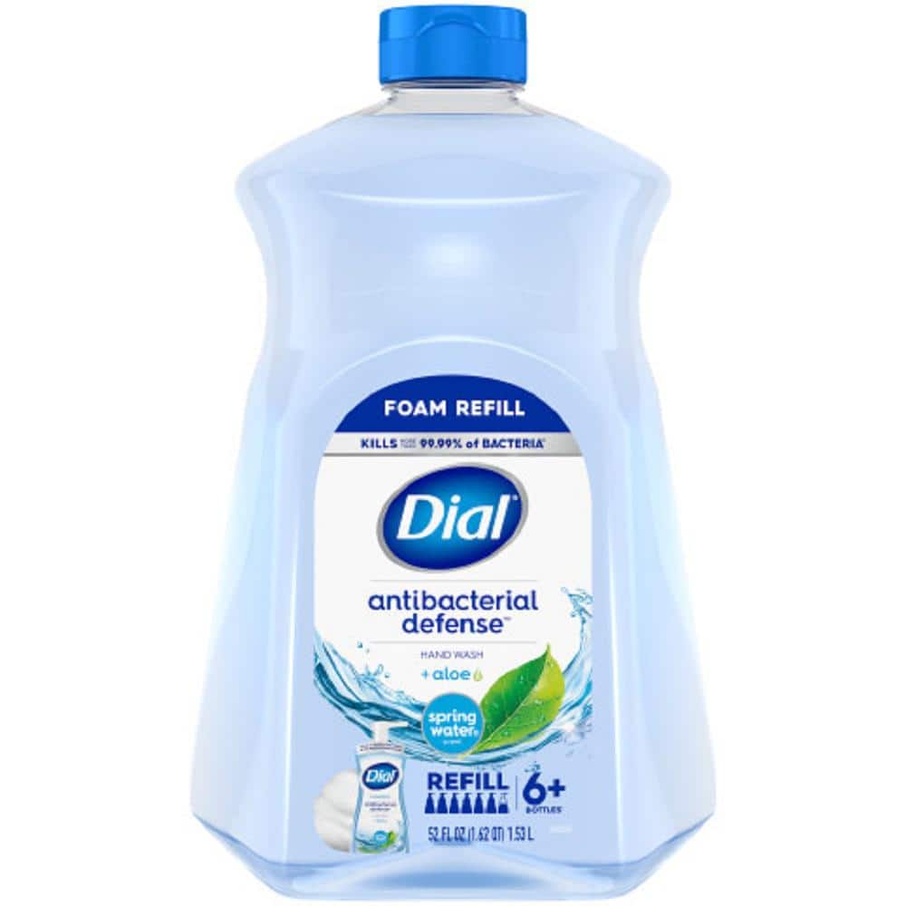 DIAL 52 oz. Antibacterial Foaming Hand Soap Spring Water Refill 2896075 ...