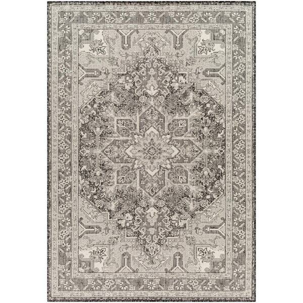 Artistic Weavers Ravello Gray Medallion 8 ft. x 10 ft. Indoor/Outdoor ...