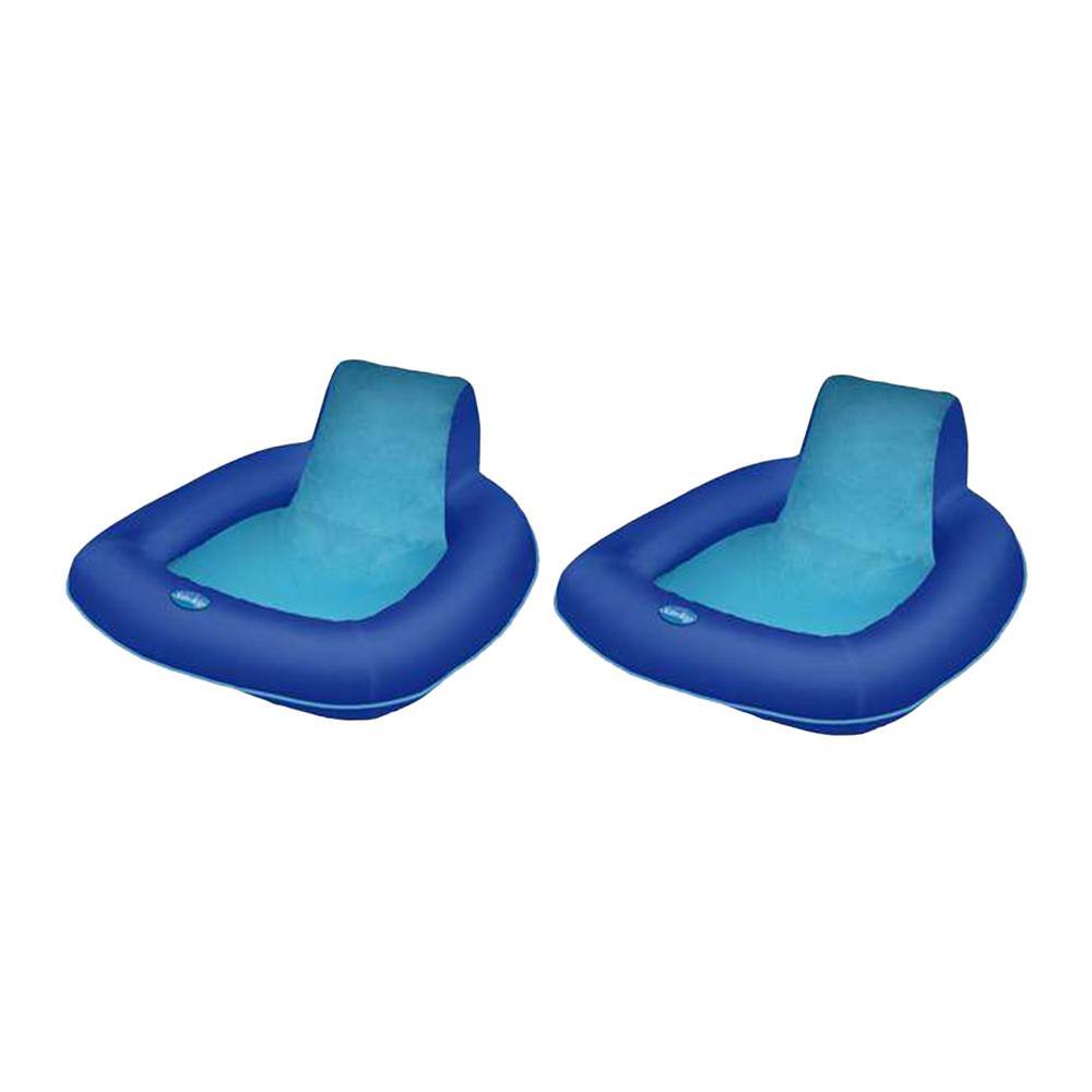 Swimways SwimWays Spring Float SunSeat Floating Pool Lounge Chair (2 ...