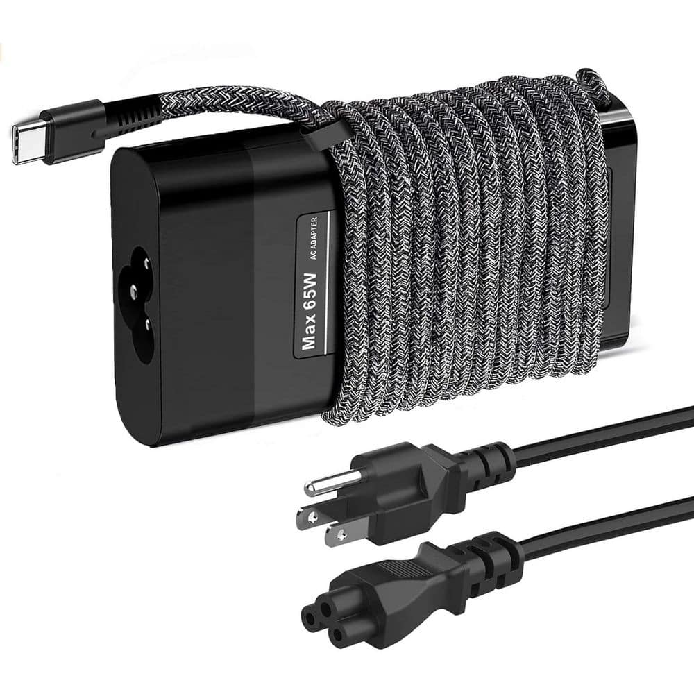 Vrbgify Slim 65-Watt USB-C HP Laptop Charger-Compatible with HP Envy ...