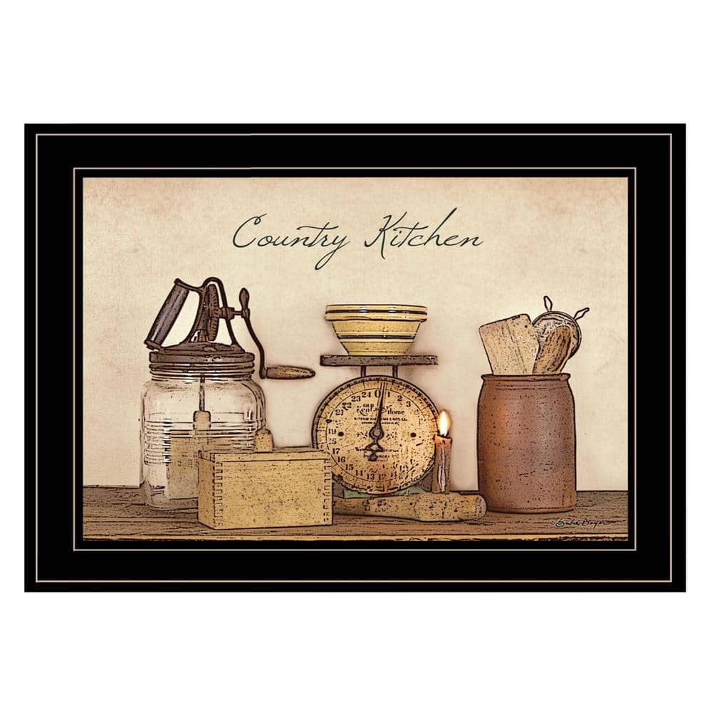 HomeRoots Charlie Country Kitchen 1-Piece Framed Wall Art 19 in. x 15 ...