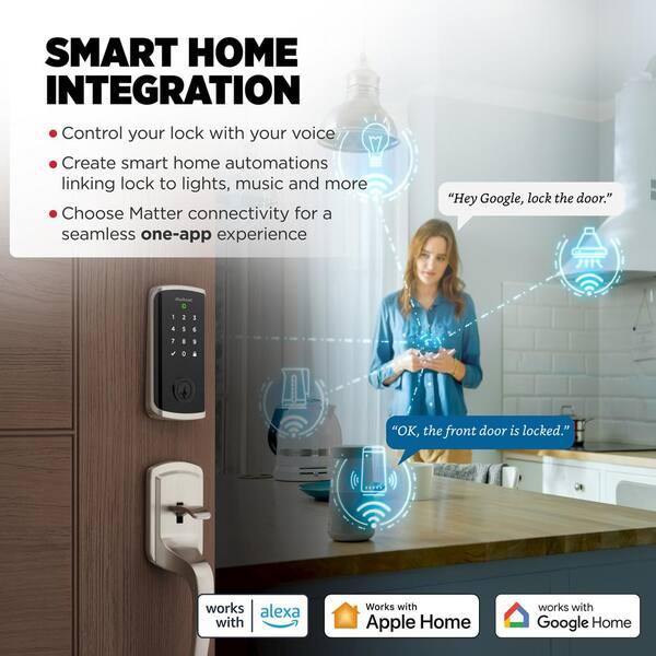 Kwikset HALO Select Touchscreen Wi-Fi and Matter Enabled Smart Lock ...
