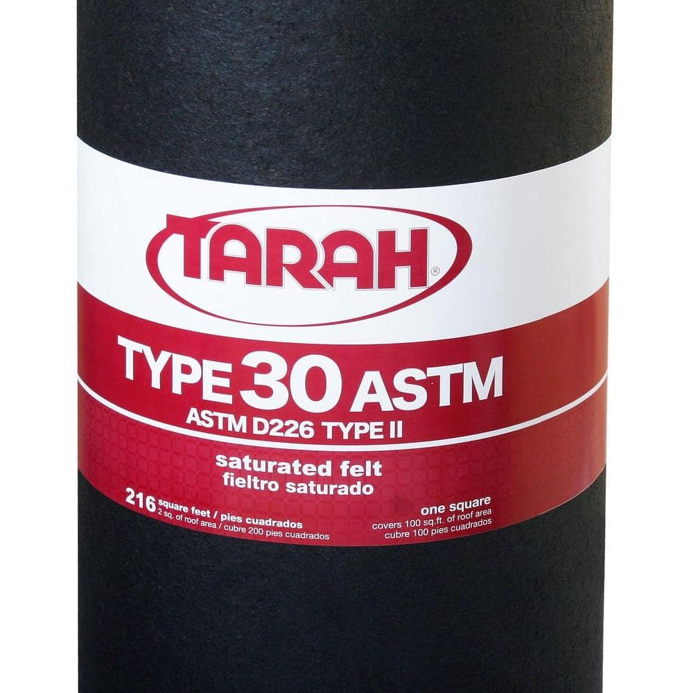 Tarah Asphalt Products 216 Sq. ft. 30 ASTM Saturated Felt Underlayment ...