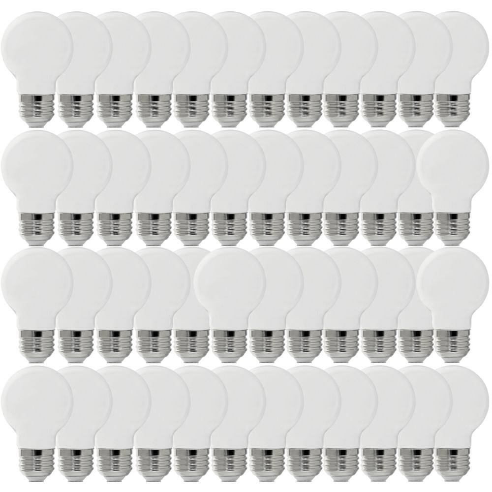 Feit Electric 60-Watt Equivalent G16.5 Globe Dimmable Filament White ...