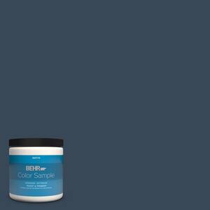 8 oz. #570F-7 Midnight Dream Satin Enamel Interior/Exterior Paint ...