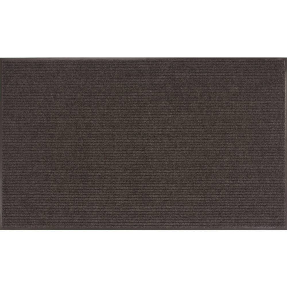 Apache Mills Apache Rib Solid Gray 3 ft. x 4 ft. Non-Slip Indoor ...