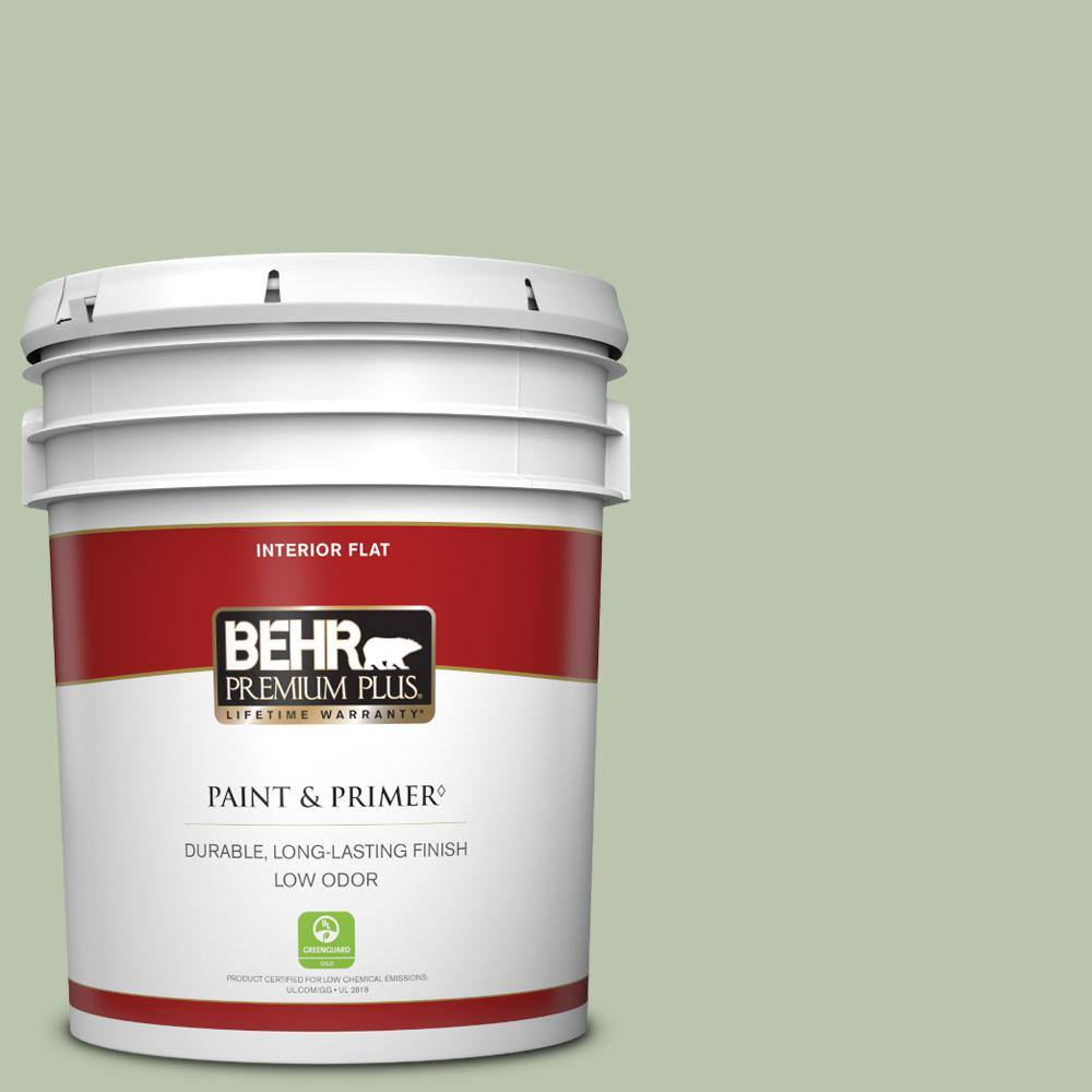 BEHR PREMIUM PLUS 5 gal. #PPU11-10 Whitewater Bay Flat Low Odor ...