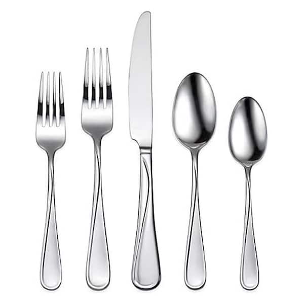 Oneida Soar 65-Piece Silver Stainless Steel Flatware Set (Service For ...
