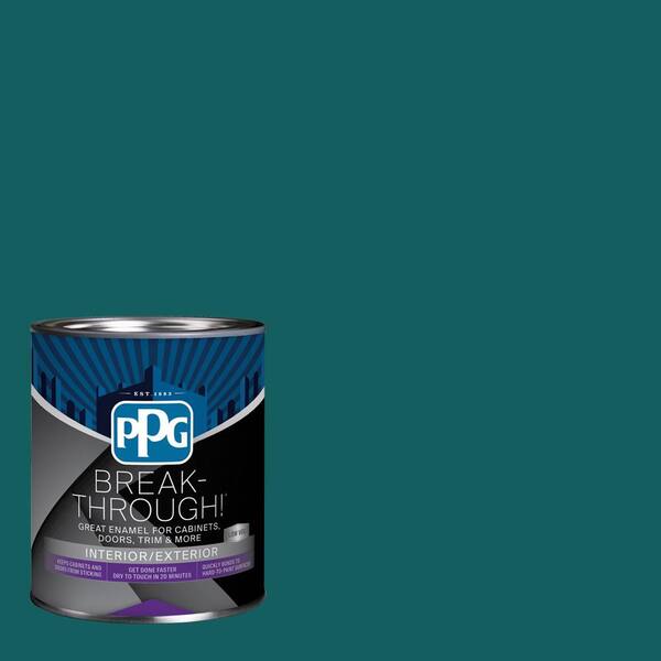 Reviews for Break-Through! 1 qt. PPG1146-7 Emerald Pool Semi-Gloss Door ...