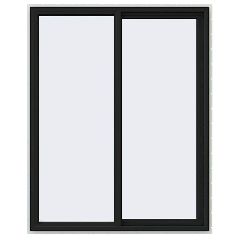 JELD-WEN 48 in. x 60 in. V-4500 Series Bronze Exterior/White Interior ...