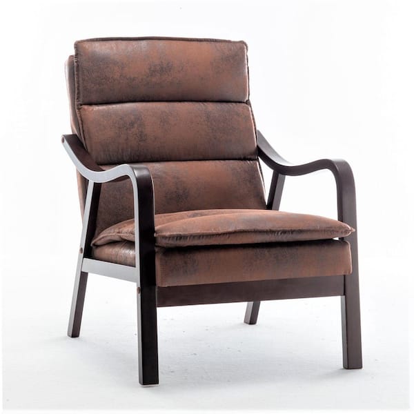 US Pride Furniture Clovis 24.8 in. Wide Mid-Century Modern Brown ...