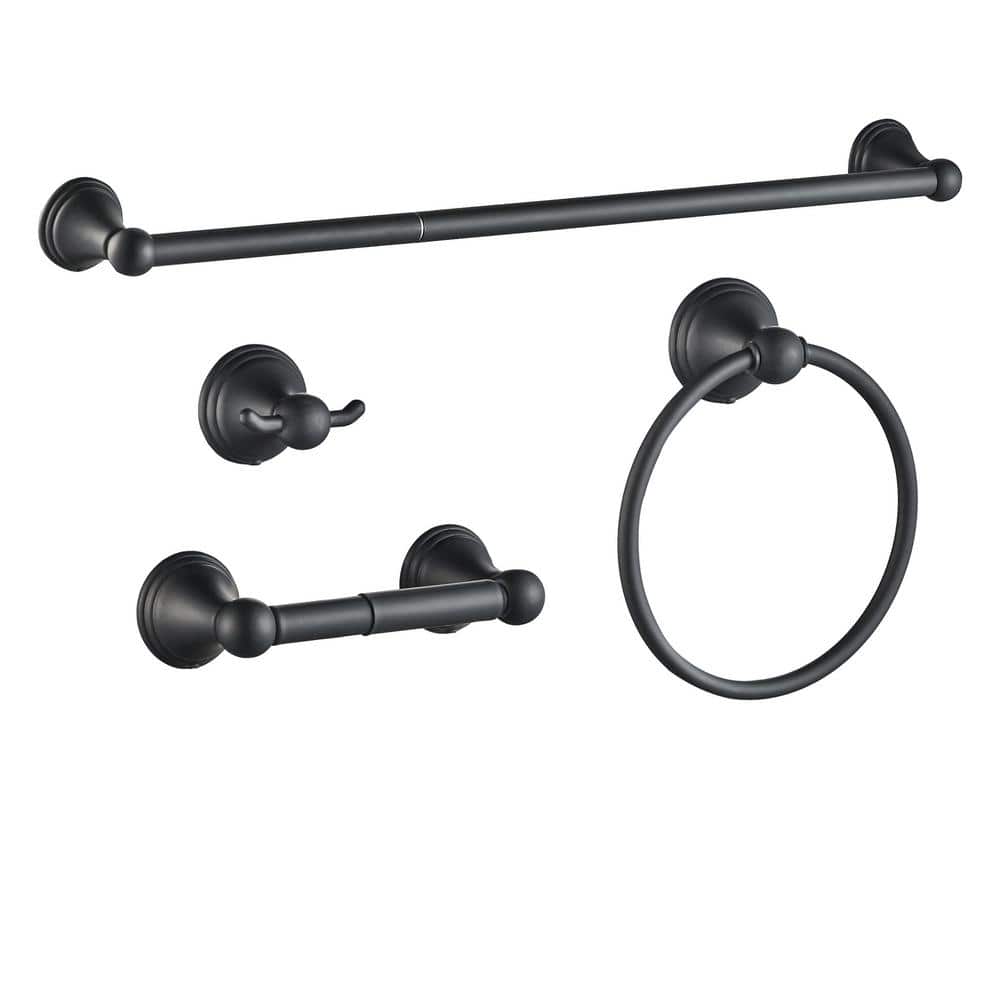 FORIOUS 4 -Piece Bath Hardware Set with Included Mounting Hardware in ...