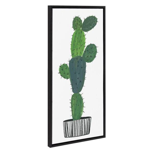 Kate and Laurel Sylvie Tall Green Cactus by Teju Reval of SnazzyHues ...