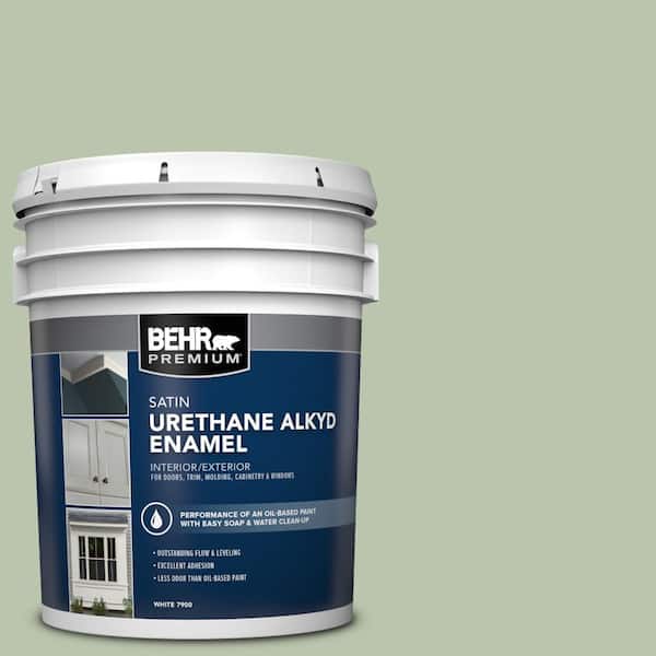 BEHR PREMIUM 5 gal. #PPU11-10 Whitewater Bay Urethane Alkyd Satin ...