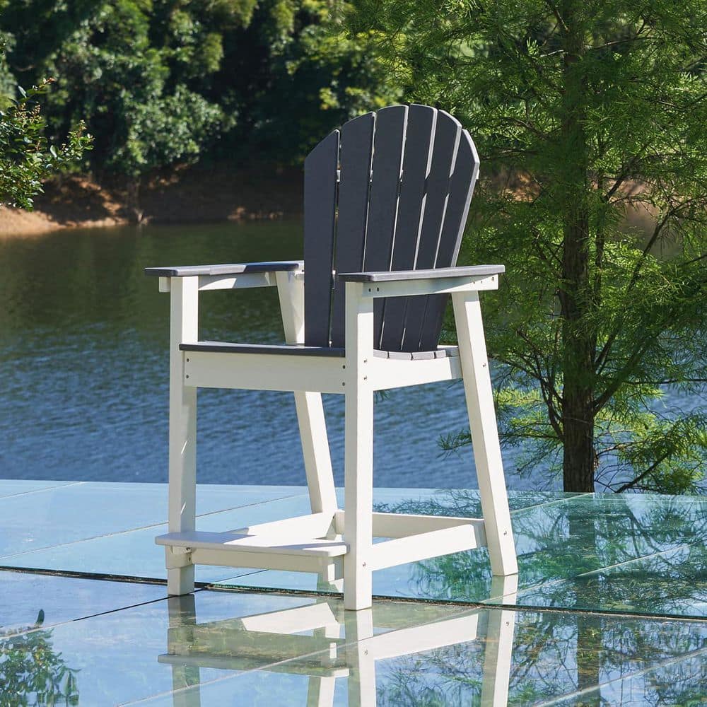 OTSUN Tall Adirondack Chair, Outdoor Balcony Chair, Patio Barstool ...