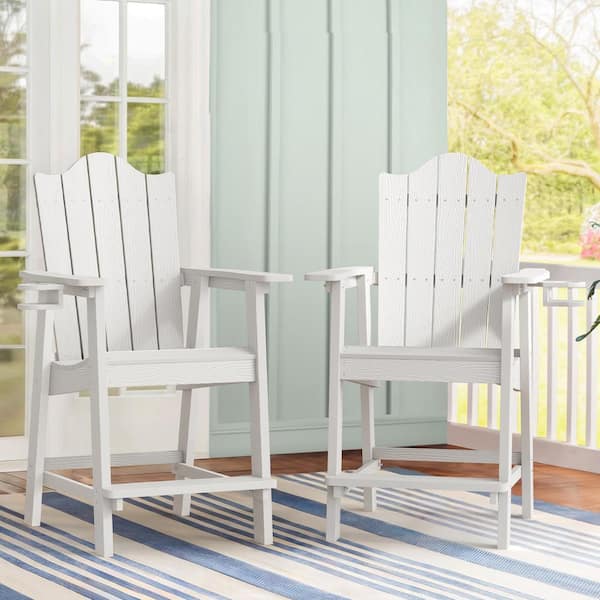 Lue Bona Felder White Recycled Poly Weather Resistant Tall Plastic