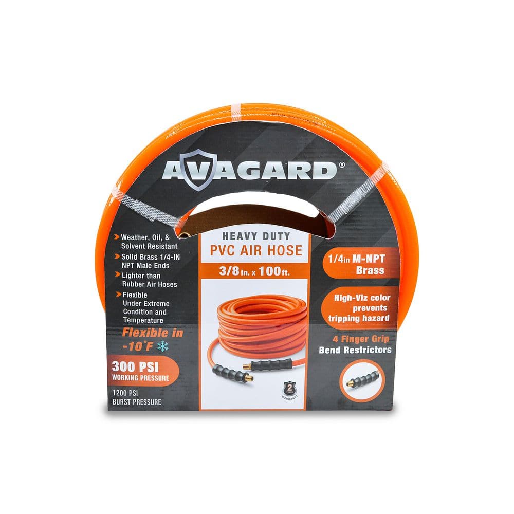 AVAGARD 3/8 in. x 100 ft. PVC Air Hose AVGPV38100 - The Home Depot