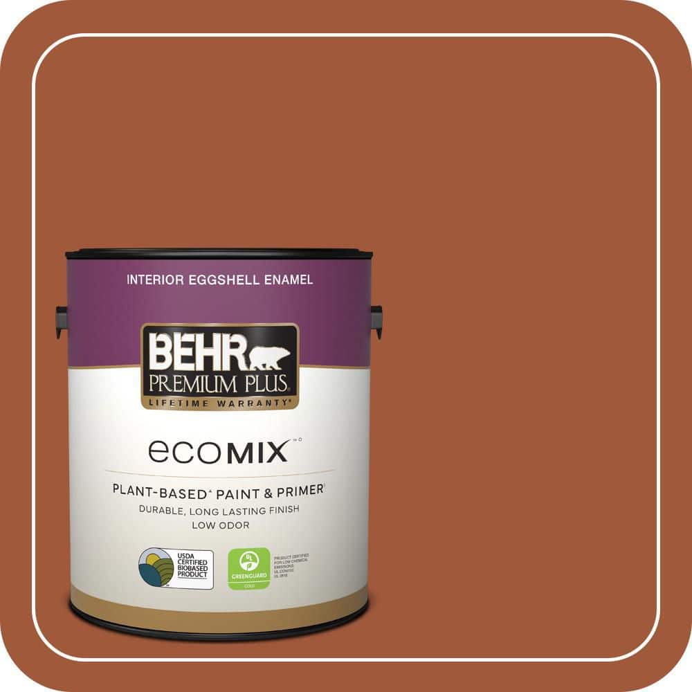 BEHR PREMIUM PLUS 1 gal. #S-H-230 Ground Nutmeg Eggshell Enamel EcoMix ...