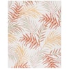 SAFAVIEH Sunrise Ivory/Rust Sage 8 ft. x 10 ft. Oversized Tropical ...