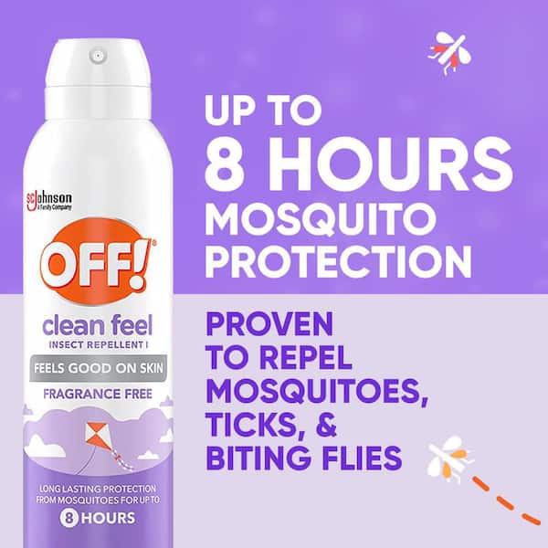 OFF! Clean Feel Picaridin Mosquito Repellent, Everyday Aerosol Bug ...