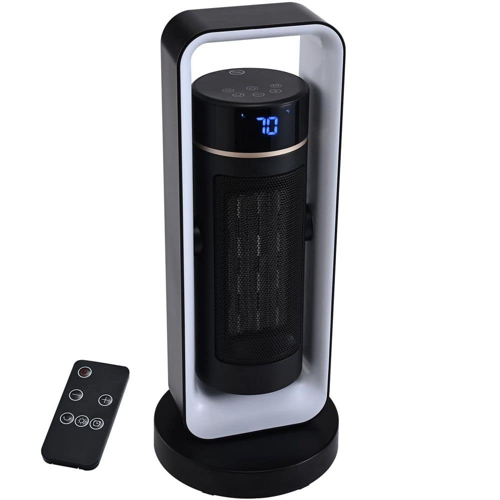 SKYSHALO 1000-Watt/1500-Watt 20 in. Electric Heating Ceramic Space ...