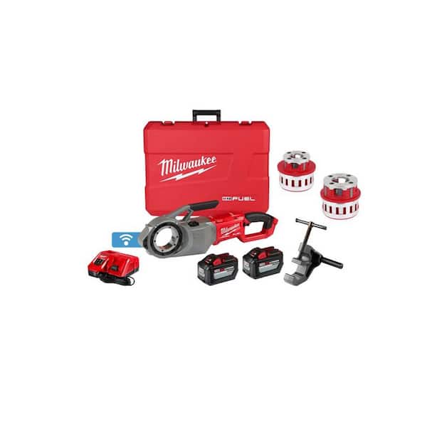 Milwaukee M18 Fuel One-Key Cordless Brushless Pipe Threader Kit w/(2 ...