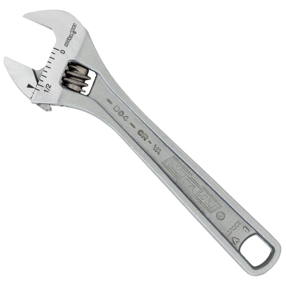 Channellock 4 in. Adjustable Wrench 804 - The Home Depot